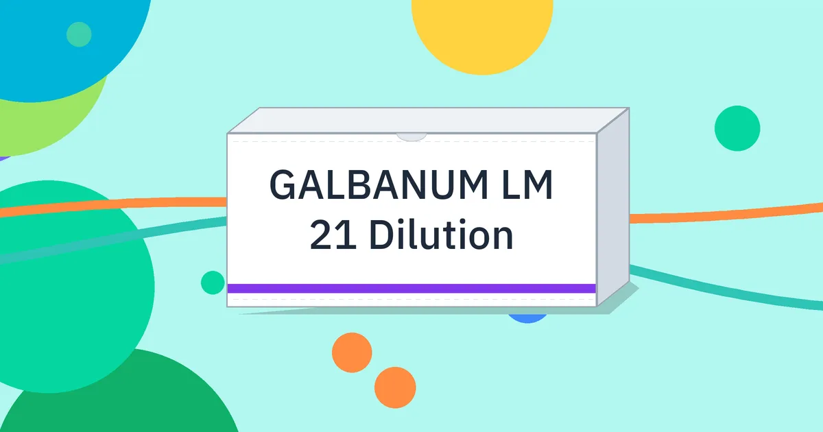 Symbolbild: Packung mit der Aufschrift GALBANUM LM 21 Dilution (PZN 13495397) – Verfügbarkeit und Bezug in Apotheken in Frankfurt am Main