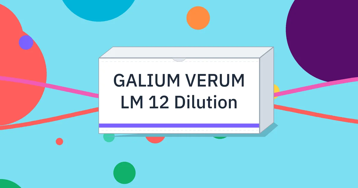 Symbolbild: Packung mit der Aufschrift GALIUM VERUM LM 12 Dilution (PZN 13497597) – Verfügbarkeit und Bezug in Apotheken in Frankfurt am Main