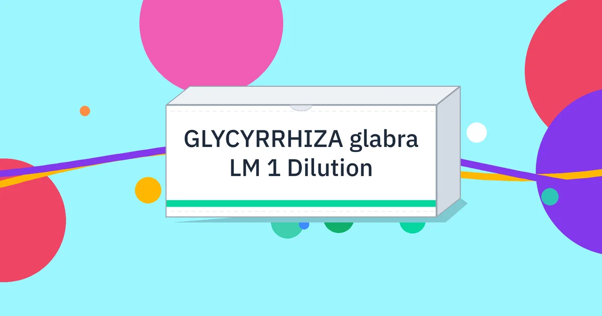 Symbolbild: Packung mit der Aufschrift GLYCYRRHIZA glabra LM 1 Dilution (PZN 12880696) – Verfügbarkeit und Bezug in Apotheken in Frankfurt am Main