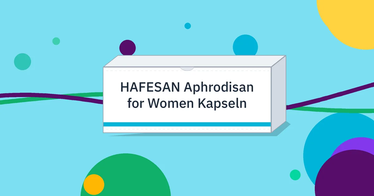 Symbolbild: Packung mit der Aufschrift HAFESAN Aphrodisan for Women Kapseln (PZN 06138840) – Verfügbarkeit und Bezug in Apotheken in Frankfurt am Main