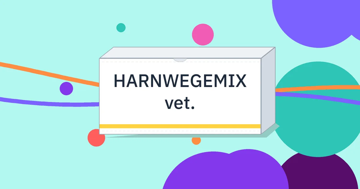 Symbolbild: Packung mit der Aufschrift HARNWEGEMIX vet. (PZN 20301962) – Verfügbarkeit und Bezug in Apotheken in Frankfurt am Main