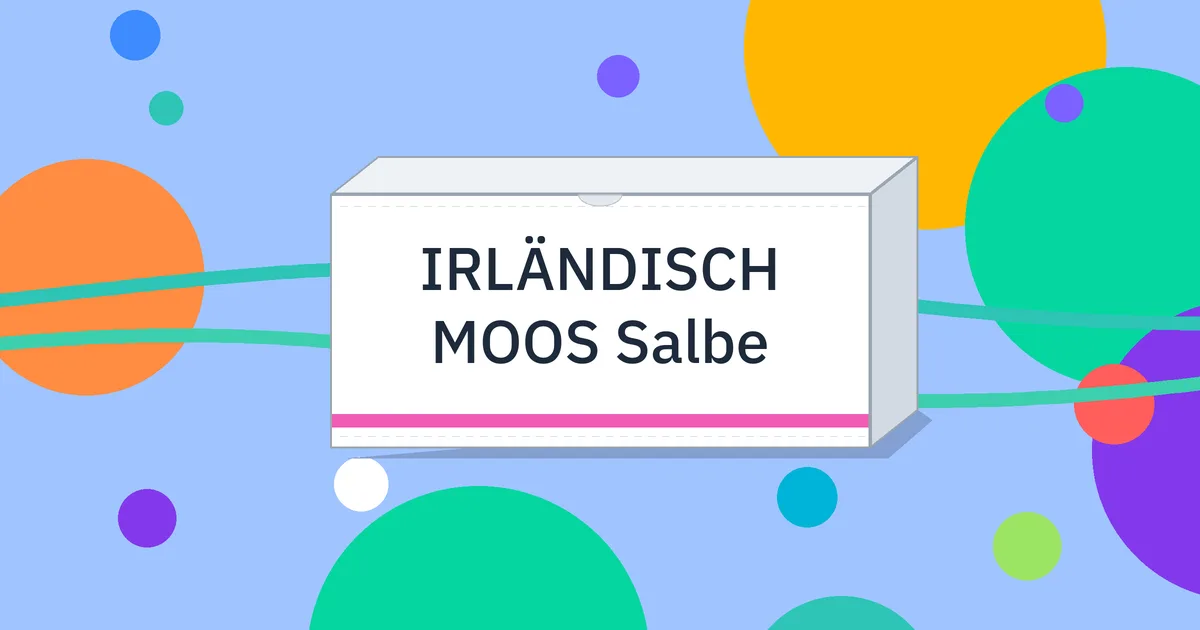 Symbolbild: Packung mit der Aufschrift IRLÄNDISCH MOOS Salbe (PZN 18091598) – Verfügbarkeit und Bezug in Apotheken in Frankfurt am Main