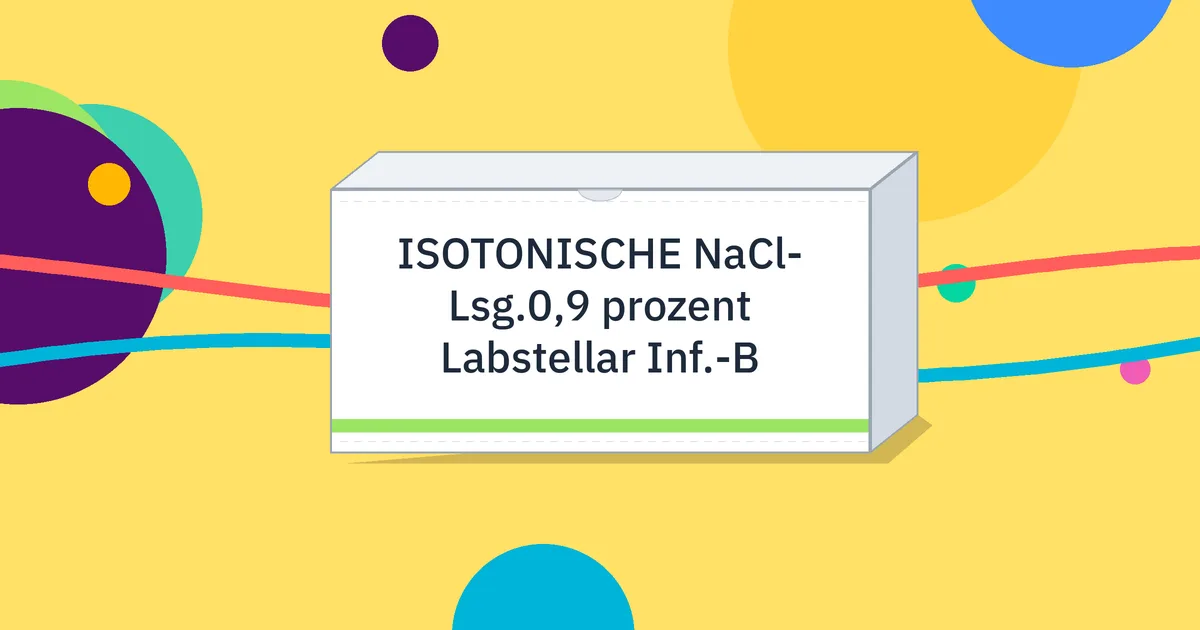 Symbolbild: Packung mit der Aufschrift ISOTONISCHE NaCl-Lsg.0,9 prozent Labstellar Inf.-B (PZN 19692271) – Verfügbarkeit und Bezug in Apotheken in Frankfurt am Main