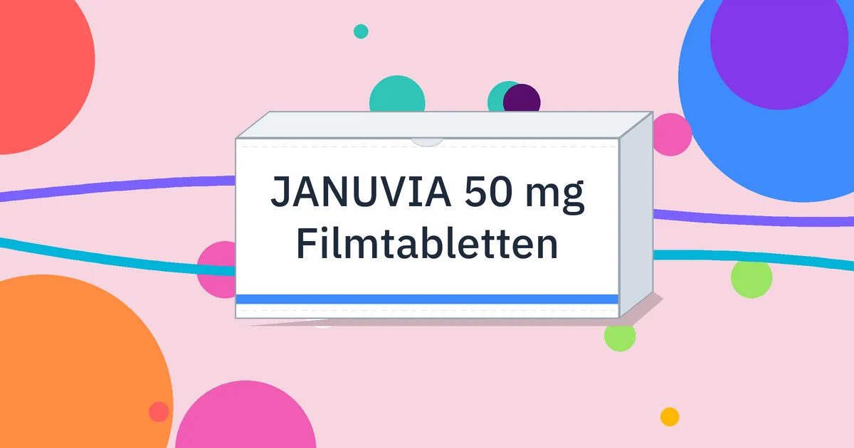 Symbolbild: Packung mit der Aufschrift JANUVIA 50 mg Filmtabletten (PZN 20011661) – Verfügbarkeit und Bezug in Apotheken in Frankfurt am Main