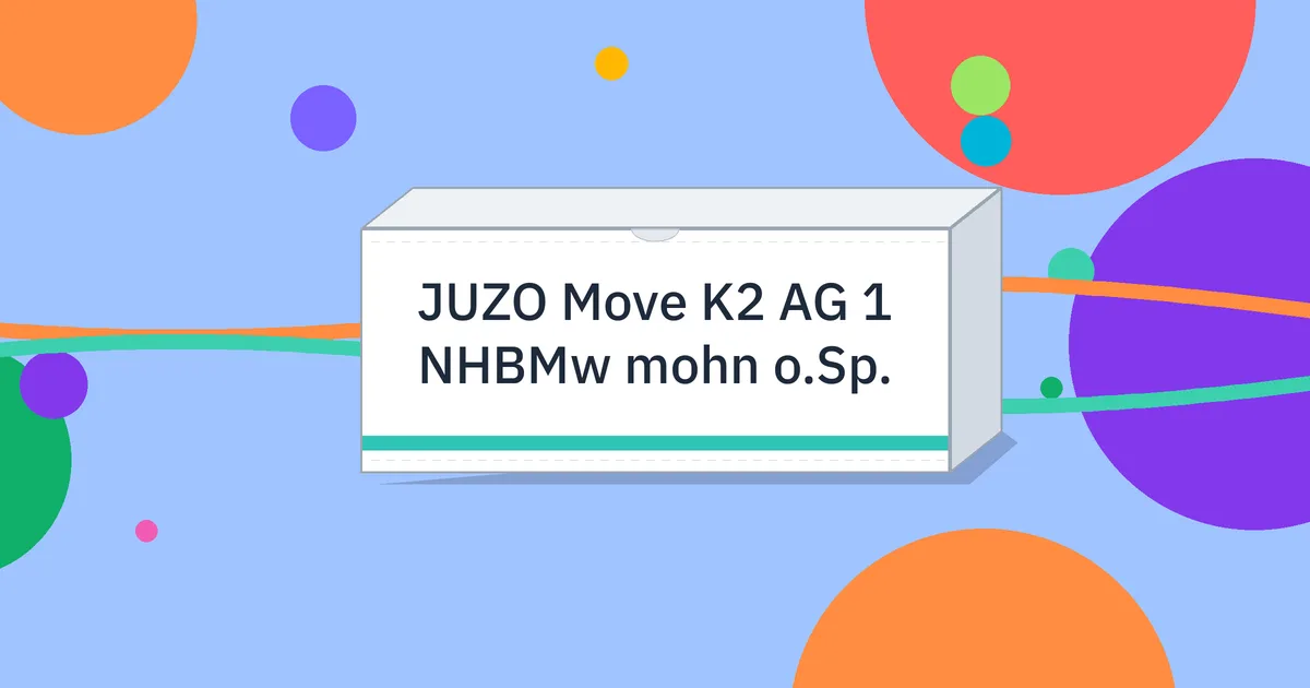 Symbolbild: Packung mit der Aufschrift JUZO Move K2 AG 1 NHBMw mohn o.Sp. (PZN 18557134) – Verfügbarkeit und Bezug in Apotheken in Frankfurt am Main