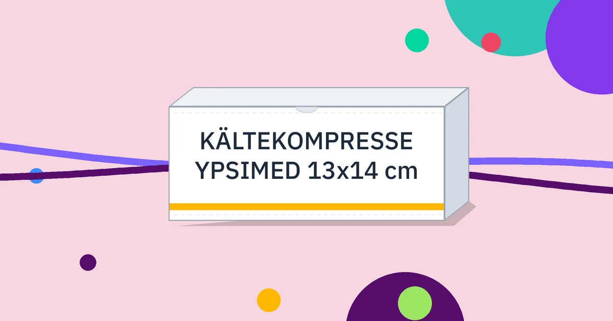 Symbolbild: Packung mit der Aufschrift KÄLTEKOMPRESSE YPSIMED 13x14 cm (PZN 01061340) – Verfügbarkeit und Bezug in Apotheken in Frankfurt am Main