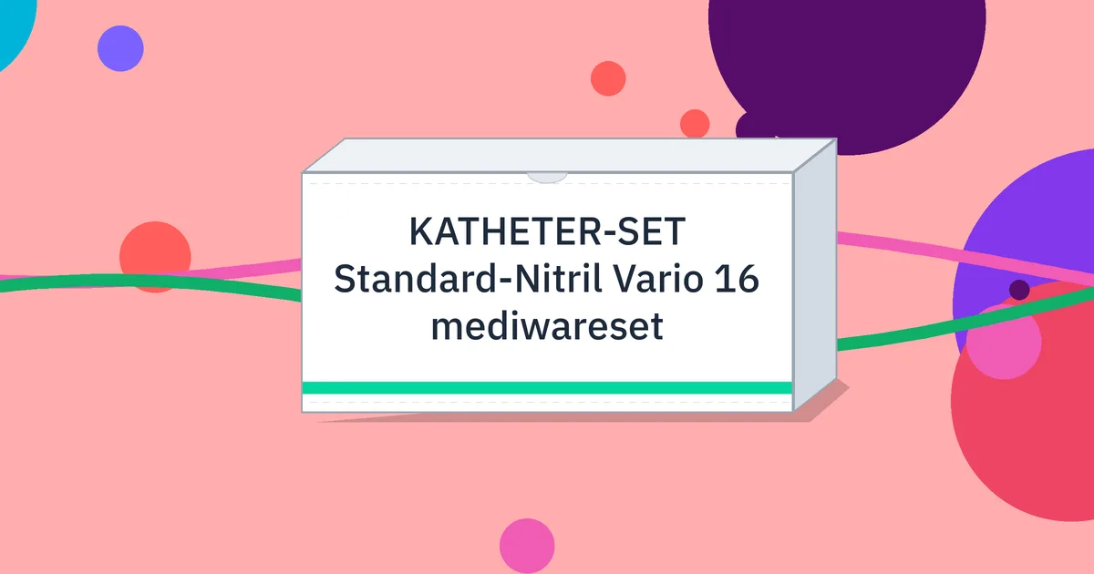 Symbolbild: Packung mit der Aufschrift KATHETER-SET Standard-Nitril Vario 16 mediwareset (PZN 19470926) – Verfügbarkeit und Bezug in Apotheken in Frankfurt am Main