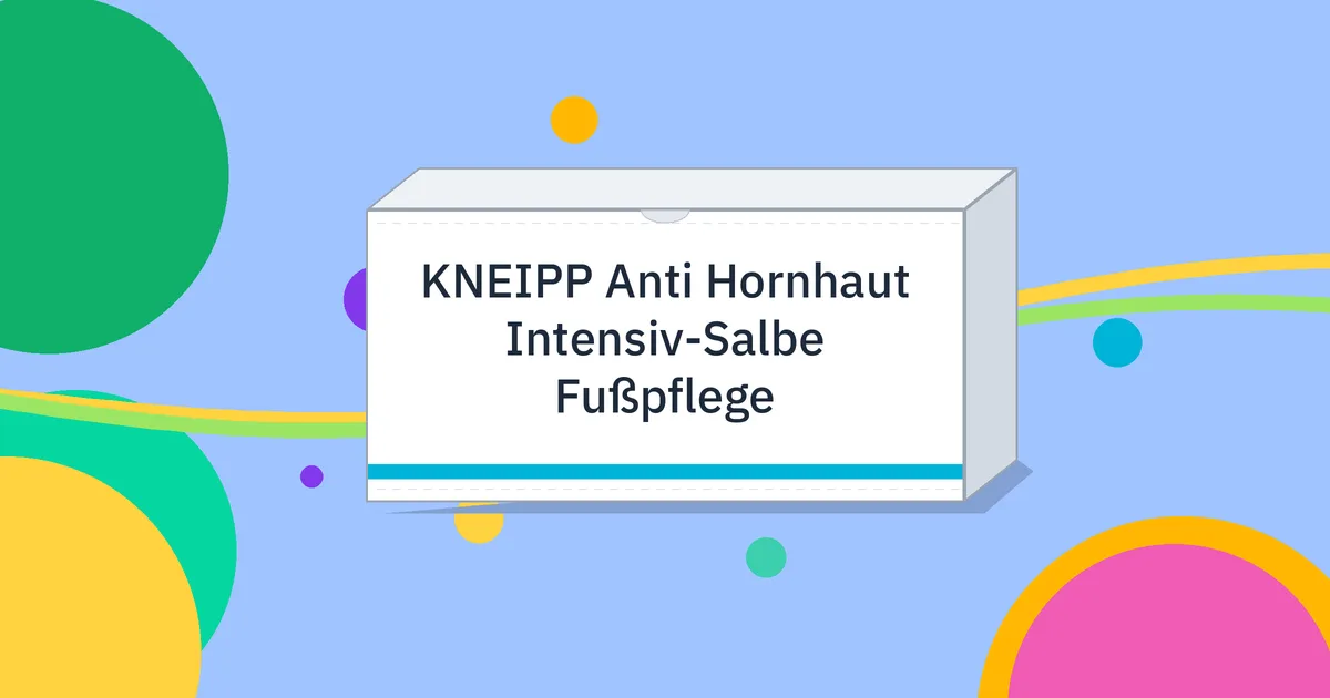 Symbolbild: Packung mit der Aufschrift KNEIPP Anti Hornhaut Intensiv-Salbe Fußpflege (PZN 18425941) – Verfügbarkeit und Bezug in Apotheken in Frankfurt am Main