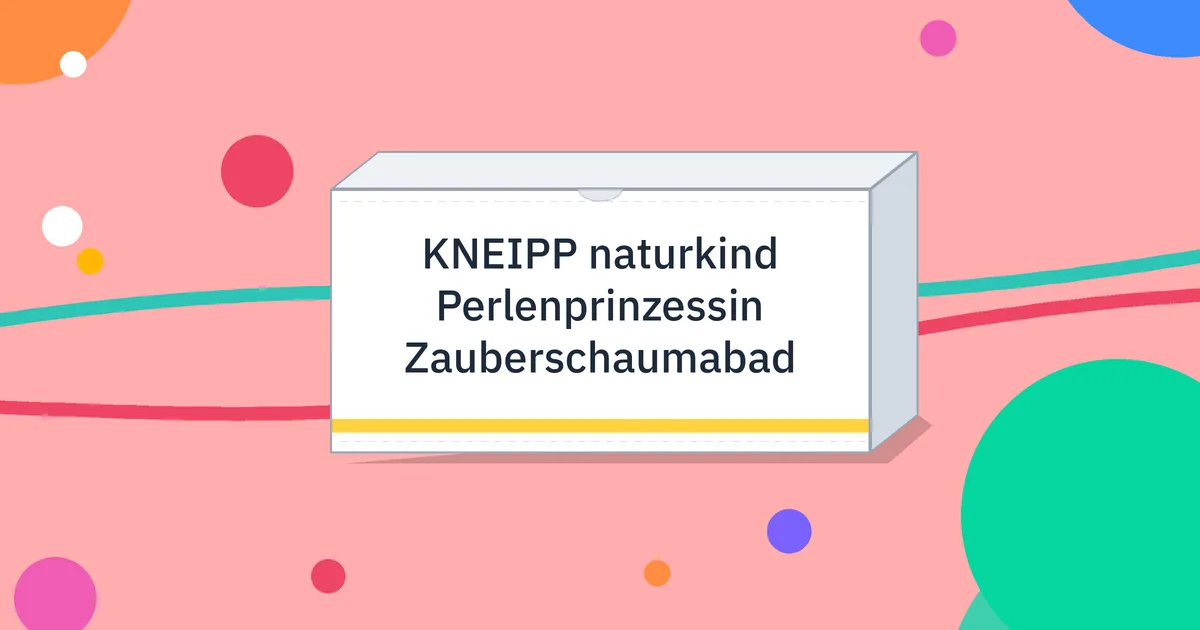 Symbolbild: Packung mit der Aufschrift KNEIPP naturkind Perlenprinzessin Zauberschaumabad (PZN 18299413) – Verfügbarkeit und Bezug in Apotheken in Frankfurt am Main
