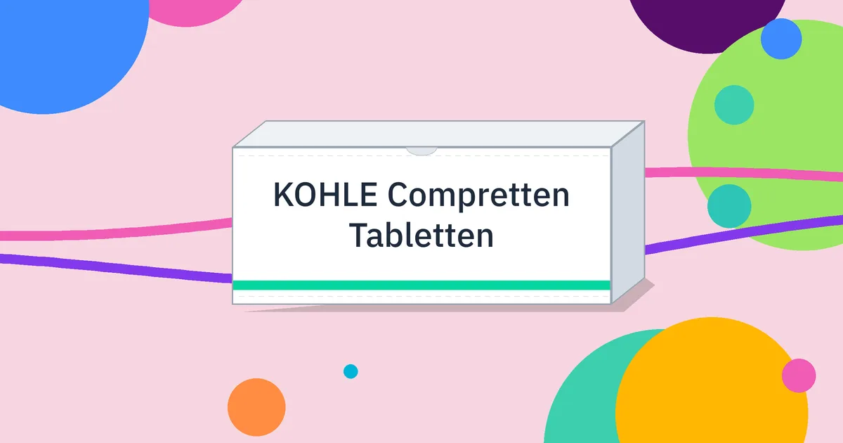 Symbolbild: Packung mit der Aufschrift KOHLE Compretten Tabletten (PZN 03056515) – Verfügbarkeit und Bezug in Apotheken in Frankfurt am Main