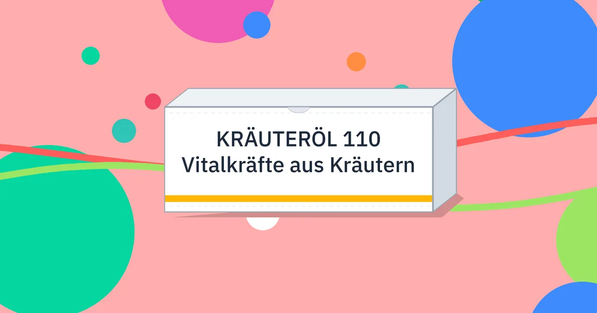 Symbolbild: Packung mit der Aufschrift KRÄUTERÖL 110 Vitalkräfte aus Kräutern (PZN 11564510) – Verfügbarkeit und Bezug in Apotheken in Frankfurt am Main