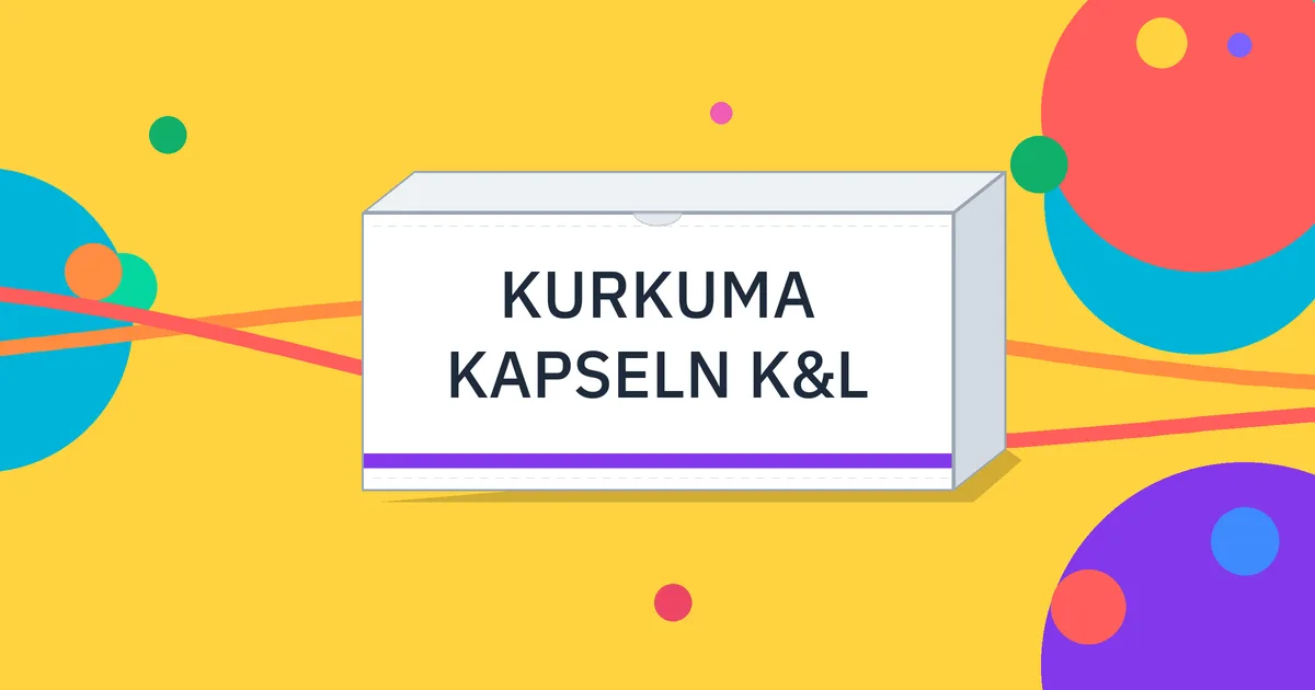 Symbolbild: Packung mit der Aufschrift KURKUMA KAPSELN K&L (PZN 16900958) – Verfügbarkeit und Bezug in Apotheken in Frankfurt am Main