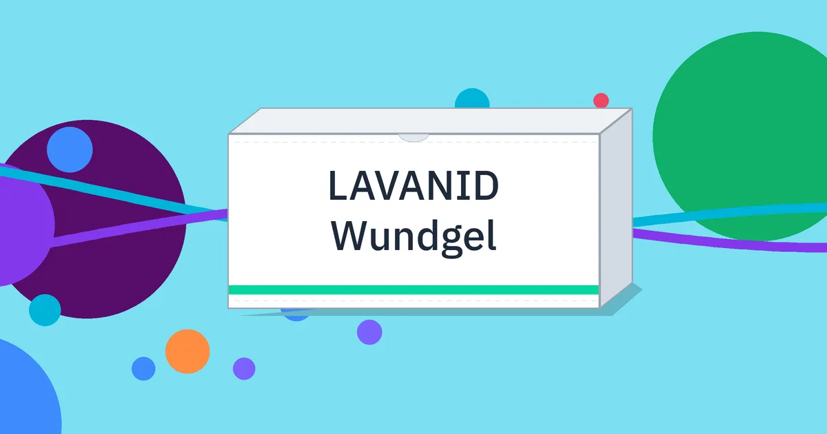 Symbolbild: Packung mit der Aufschrift LAVANID Wundgel (PZN 18824405) – Verfügbarkeit und Bezug in Apotheken in Frankfurt am Main