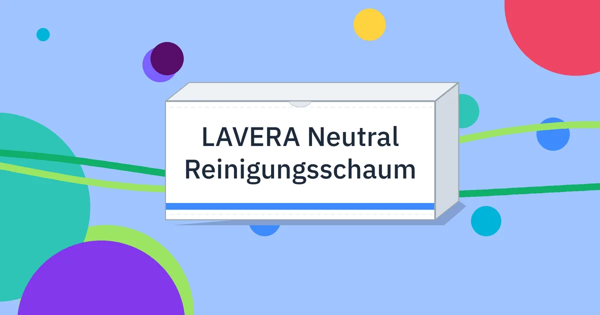 Symbolbild: Packung mit der Aufschrift LAVERA Neutral Reinigungsschaum (PZN 14024659) – Verfügbarkeit und Bezug in Apotheken in Frankfurt am Main