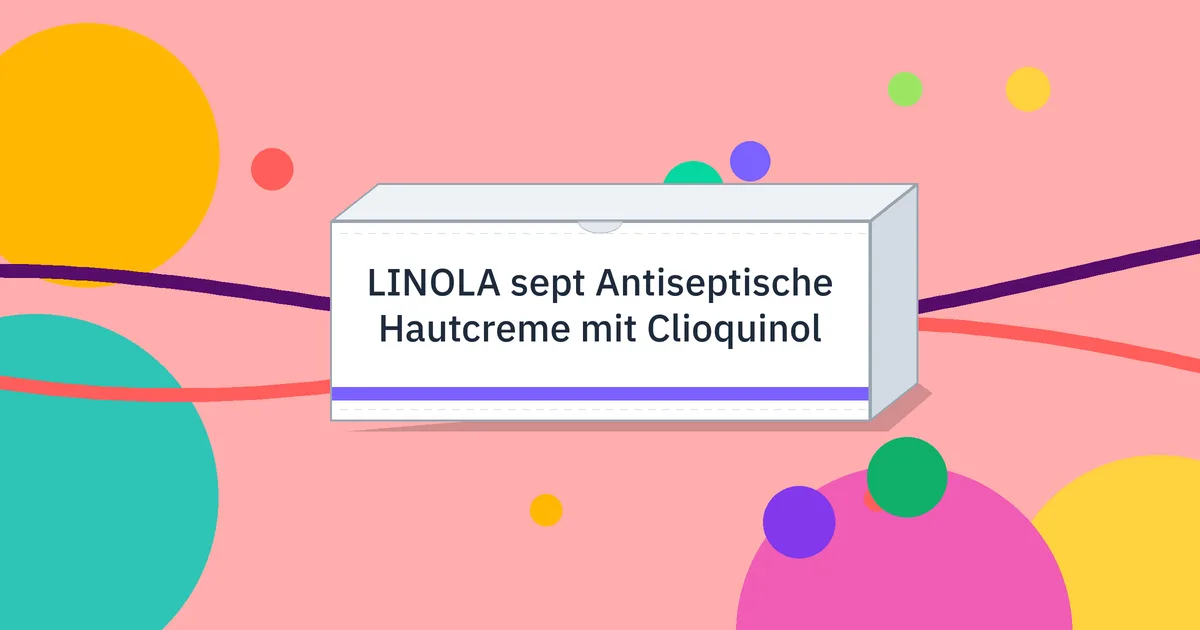 Symbolbild: Packung mit der Aufschrift LINOLA sept Antiseptische Hautcreme mit Clioquinol (PZN 18312639) – Verfügbarkeit und Bezug in Apotheken in Frankfurt am Main