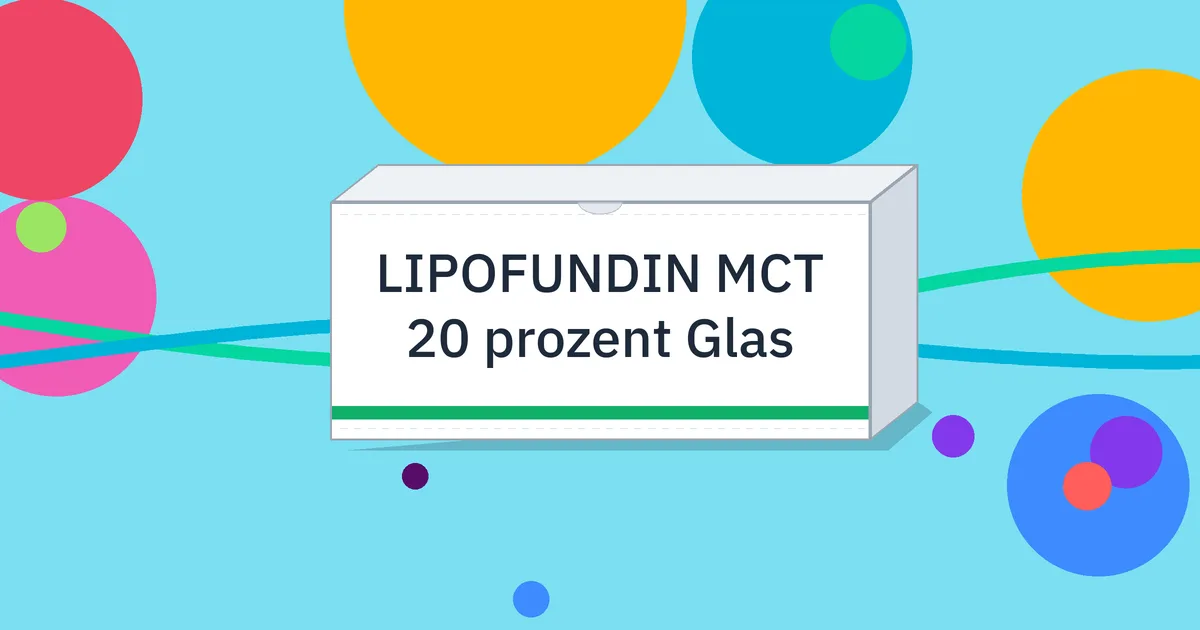 Symbolbild: Packung mit der Aufschrift LIPOFUNDIN MCT 20 prozent Glas (PZN 03200001) – Verfügbarkeit und Bezug in Apotheken in Frankfurt am Main