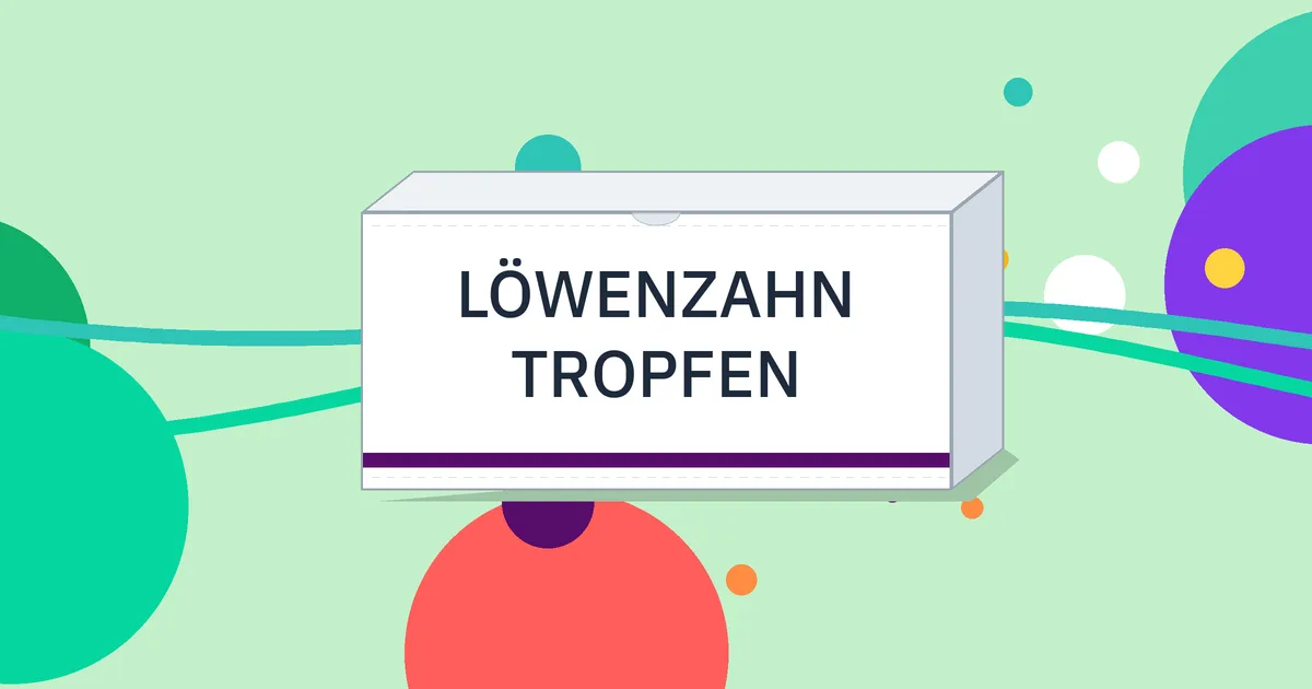 Symbolbild: Packung mit der Aufschrift LÖWENZAHN TROPFEN (PZN 11053376) – Verfügbarkeit und Bezug in Apotheken in Frankfurt am Main