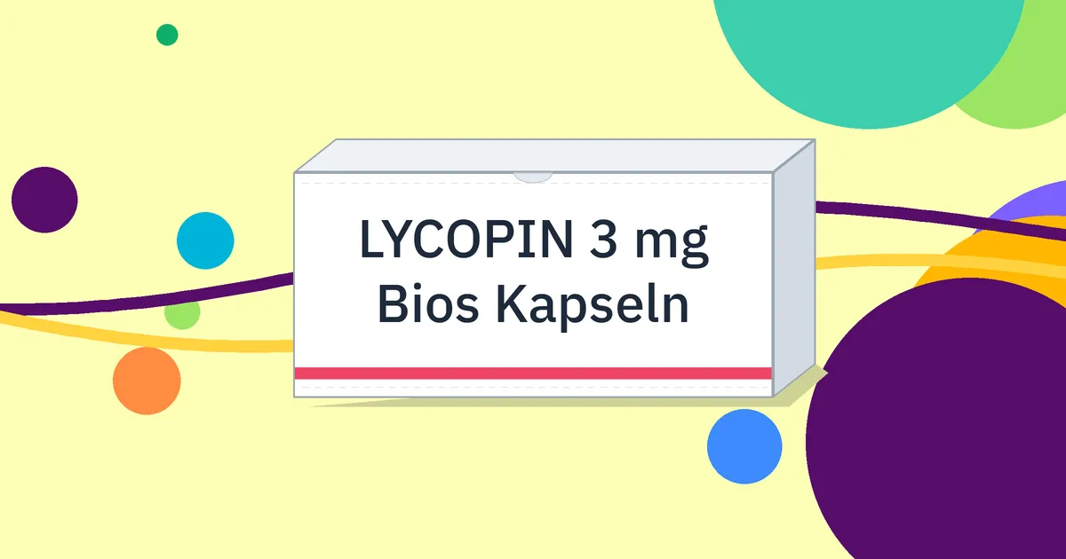 Symbolbild: Packung mit der Aufschrift LYCOPIN 3 mg Bios Kapseln (PZN 05996139) – Verfügbarkeit und Bezug in Apotheken in Frankfurt am Main