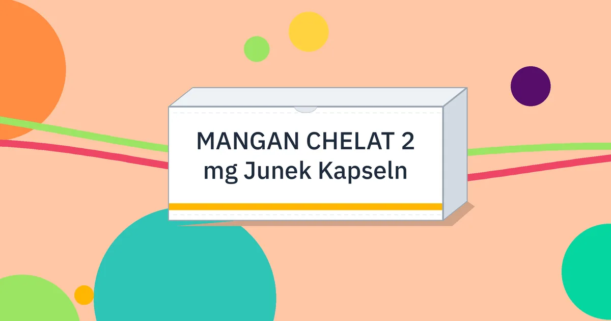 Symbolbild: Packung mit der Aufschrift MANGAN CHELAT 2 mg Junek Kapseln (PZN 10015221) – Verfügbarkeit und Bezug in Apotheken in Frankfurt am Main