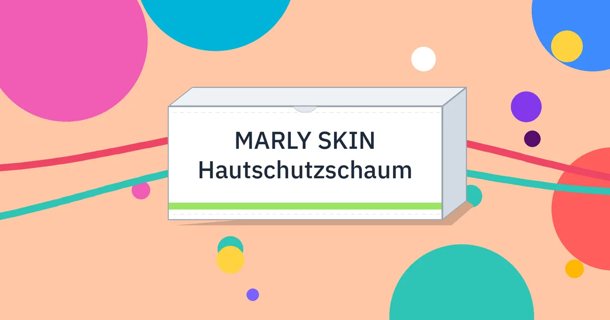 Symbolbild: Packung mit der Aufschrift MARLY SKIN Hautschutzschaum (PZN 07149857) – Verfügbarkeit und Bezug in Apotheken in Frankfurt am Main