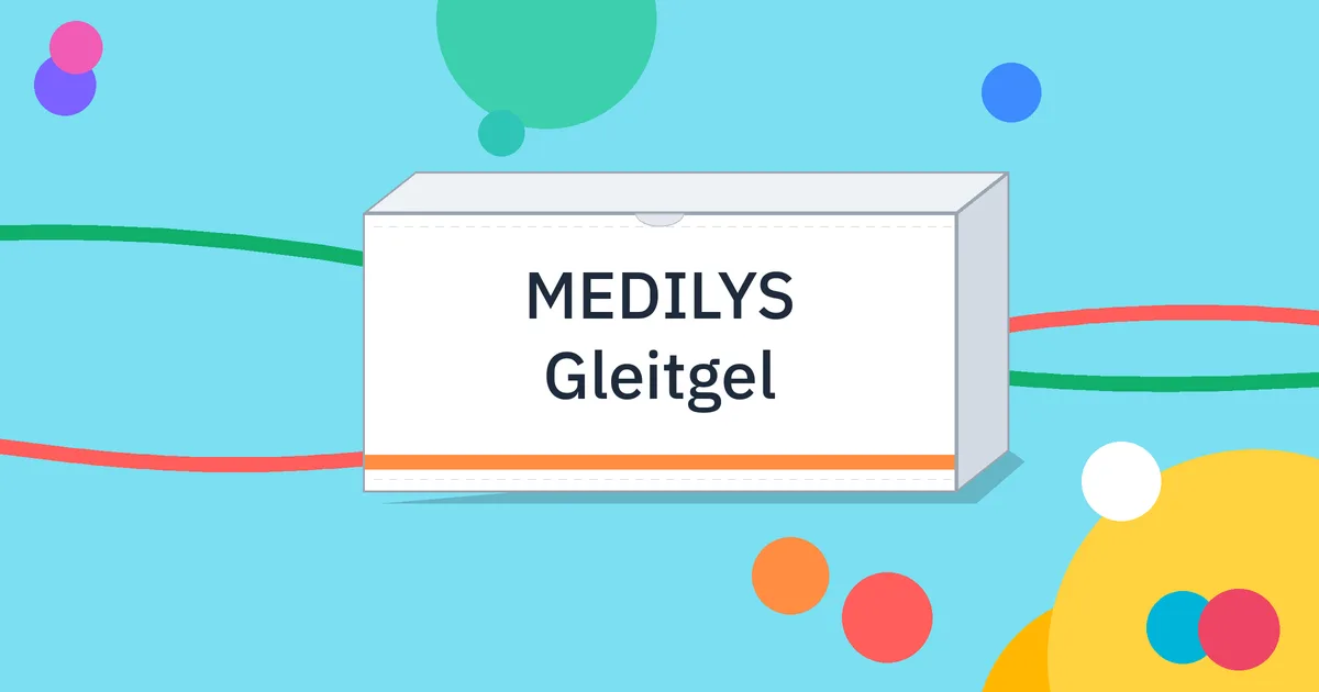 Symbolbild: Packung mit der Aufschrift MEDILYS Gleitgel (PZN 04002272) – Verfügbarkeit und Bezug in Apotheken in Frankfurt am Main