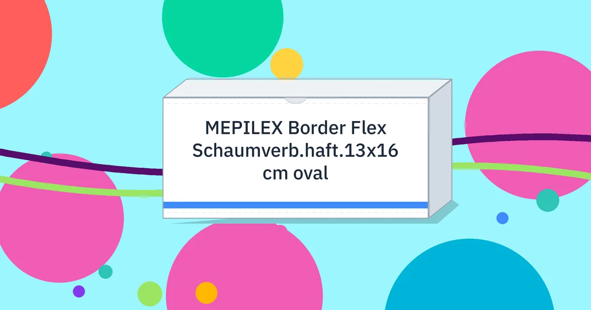 Symbolbild: Packung mit der Aufschrift MEPILEX Border Flex Schaumverb.haft.13x16 cm oval (PZN 13822181) – Verfügbarkeit und Bezug in Apotheken in Frankfurt am Main