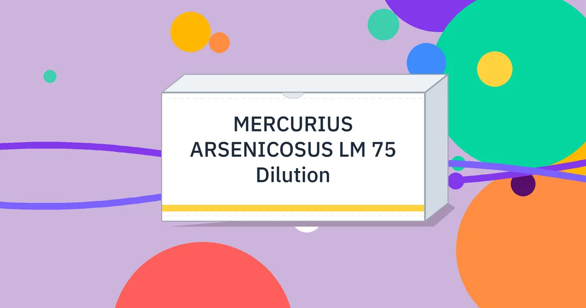 Symbolbild: Packung mit der Aufschrift MERCURIUS ARSENICOSUS LM 75 Dilution (PZN 13606365) – Verfügbarkeit und Bezug in Apotheken in Frankfurt am Main