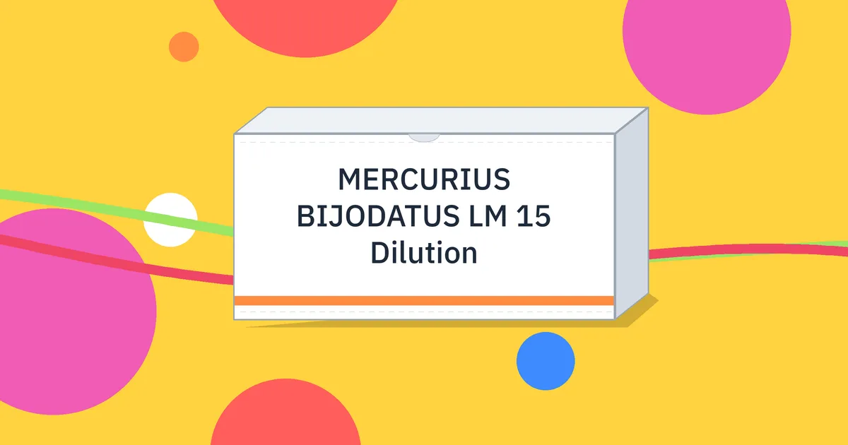 Symbolbild: Packung mit der Aufschrift MERCURIUS BIJODATUS LM 15 Dilution (PZN 12948655) – Verfügbarkeit und Bezug in Apotheken in Frankfurt am Main