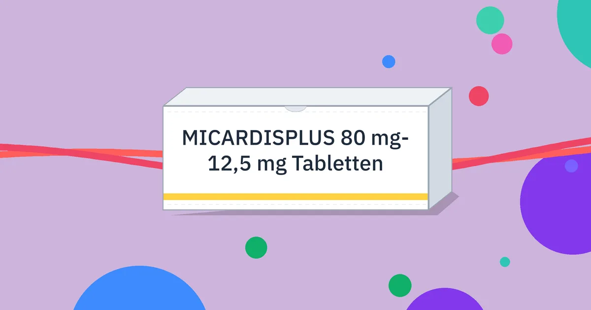 Symbolbild: Packung mit der Aufschrift MICARDISPLUS 80 mg-12,5 mg Tabletten (PZN 02286383) – Verfügbarkeit und Bezug in Apotheken in Frankfurt am Main