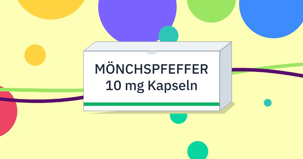 Symbolbild: Packung mit der Aufschrift MÖNCHSPFEFFER 10 mg Kapseln (PZN 16940171) – Verfügbarkeit und Bezug in Apotheken in Frankfurt am Main