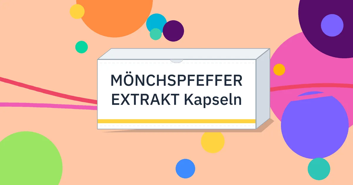 Symbolbild: Packung mit der Aufschrift MÖNCHSPFEFFER EXTRAKT Kapseln (PZN 15616994) – Verfügbarkeit und Bezug in Apotheken in Frankfurt am Main