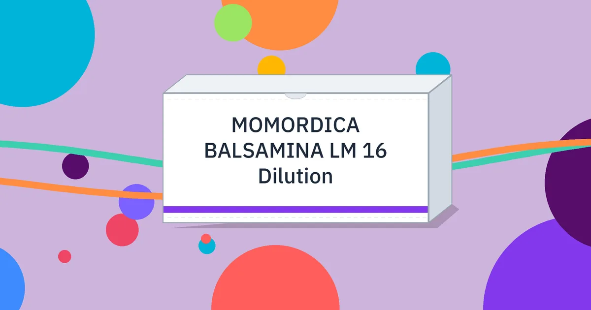Symbolbild: Packung mit der Aufschrift MOMORDICA BALSAMINA LM 16 Dilution (PZN 13610332) – Verfügbarkeit und Bezug in Apotheken in Frankfurt am Main