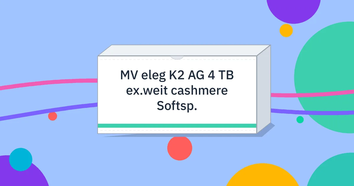 Symbolbild: Packung mit der Aufschrift MV eleg K2 AG 4 TB ex.weit cashmere Softsp. (PZN 14679716) – Verfügbarkeit und Bezug in Apotheken in Frankfurt am Main