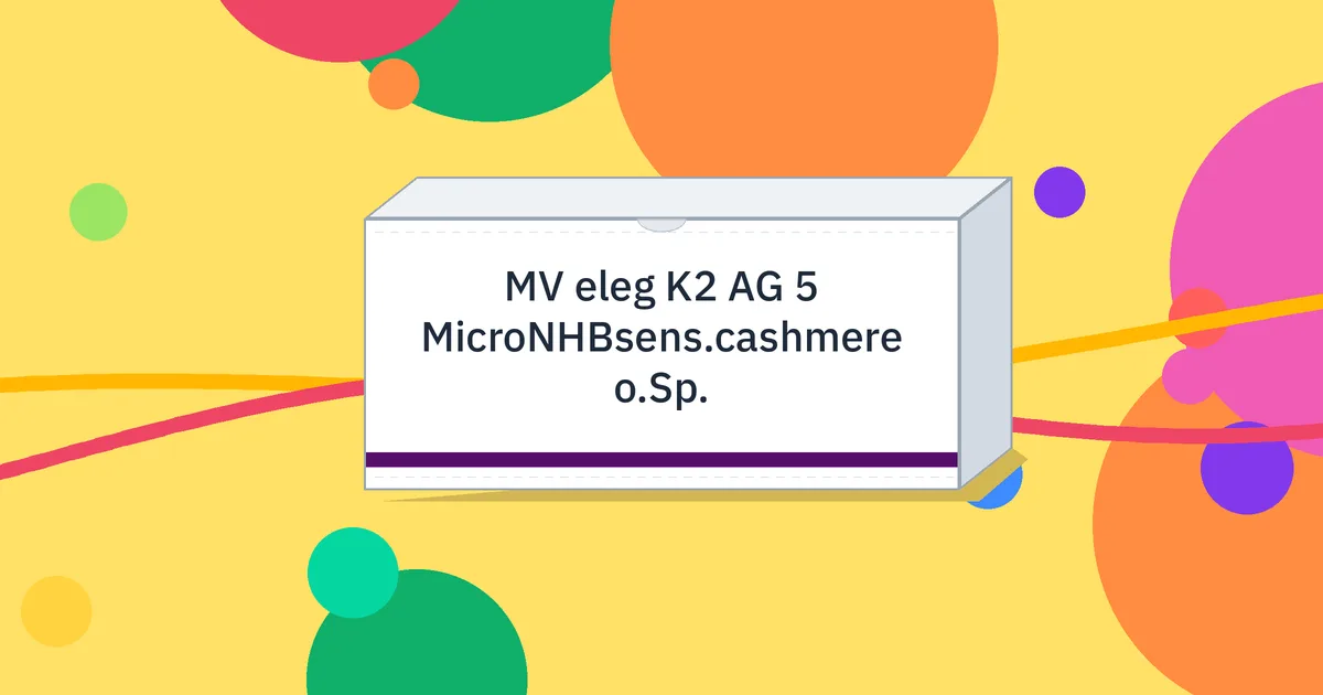 Symbolbild: Packung mit der Aufschrift MV eleg K2 AG 5 MicroNHBsens.cashmere o.Sp. (PZN 15723419) – Verfügbarkeit und Bezug in Apotheken in Frankfurt am Main