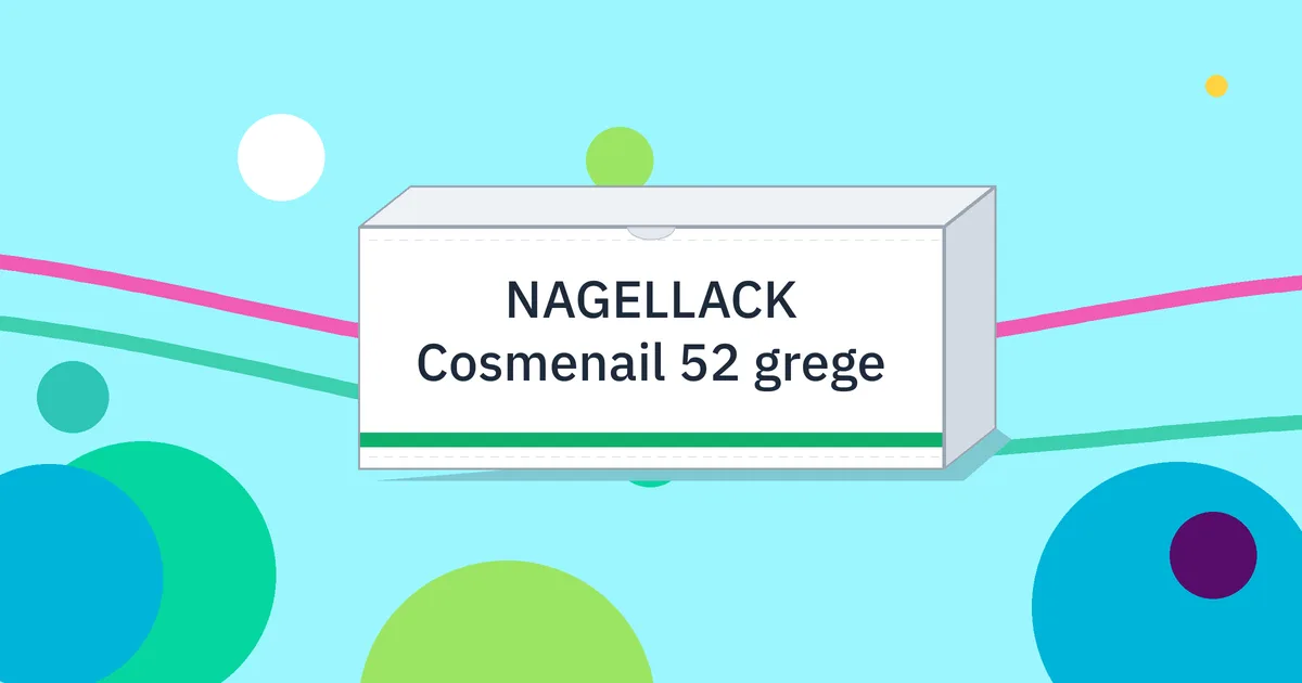 Symbolbild: Packung mit der Aufschrift NAGELLACK Cosmenail 52 grege (PZN 11688028) – Verfügbarkeit und Bezug in Apotheken in Frankfurt am Main