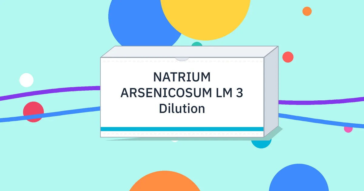 Symbolbild: Packung mit der Aufschrift NATRIUM ARSENICOSUM LM 3 Dilution (PZN 09430044) – Verfügbarkeit und Bezug in Apotheken in Frankfurt am Main