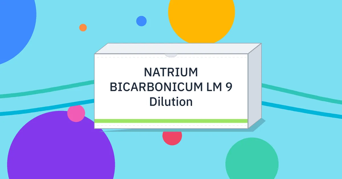Symbolbild: Packung mit der Aufschrift NATRIUM BICARBONICUM LM 9 Dilution (PZN 12960225) – Verfügbarkeit und Bezug in Apotheken in Frankfurt am Main