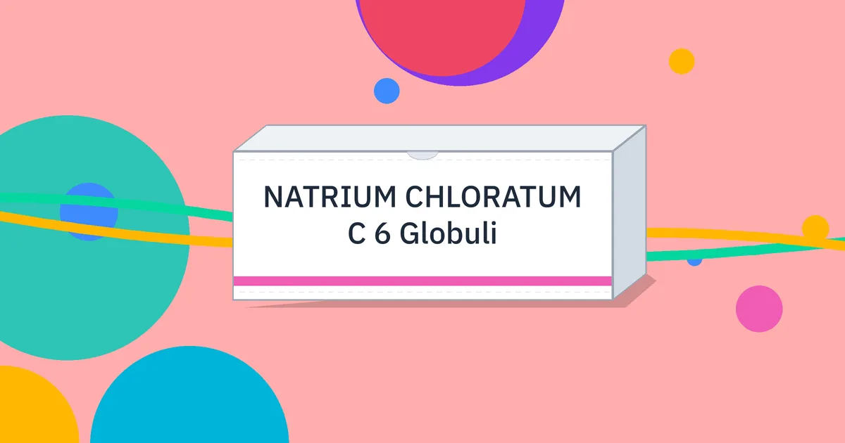 Symbolbild: Packung mit der Aufschrift NATRIUM CHLORATUM C 6 Globuli (PZN 04228622) – Verfügbarkeit und Bezug in Apotheken in Frankfurt am Main