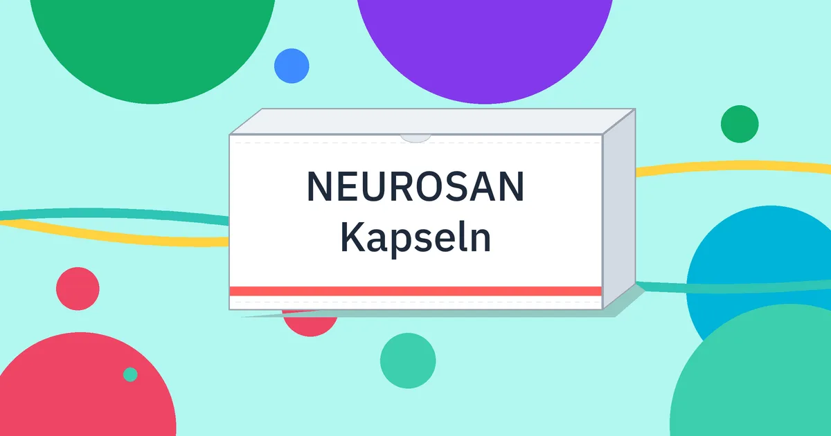 Symbolbild: Packung mit der Aufschrift NEUROSAN Kapseln (PZN 18059146) – Verfügbarkeit und Bezug in Apotheken in Frankfurt am Main