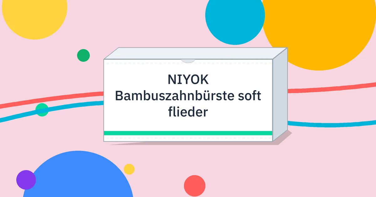 Symbolbild: Packung mit der Aufschrift NIYOK Bambuszahnbürste soft flieder (PZN 20609453) – Verfügbarkeit und Bezug in Apotheken in Frankfurt am Main