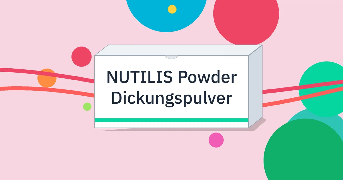 Symbolbild: Packung mit der Aufschrift NUTILIS Powder Dickungspulver (PZN 09204218) – Verfügbarkeit und Bezug in Apotheken in Frankfurt am Main