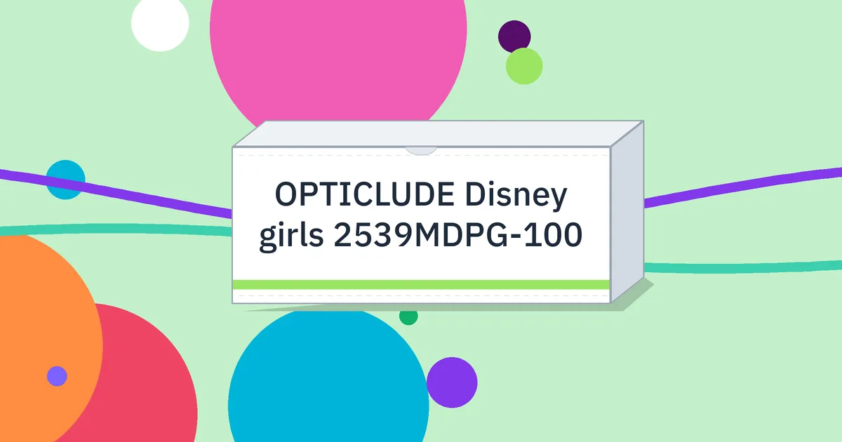 Symbolbild: Packung mit der Aufschrift OPTICLUDE Disney girls 2539MDPG-100 (PZN 07588433) – Verfügbarkeit und Bezug in Apotheken in Frankfurt am Main