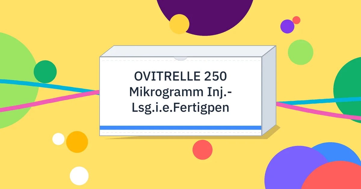 Symbolbild: Packung mit der Aufschrift OVITRELLE 250 Mikrogramm Inj.-Lsg.i.e.Fertigpen (PZN 04710098) – Verfügbarkeit und Bezug in Apotheken in Frankfurt am Main