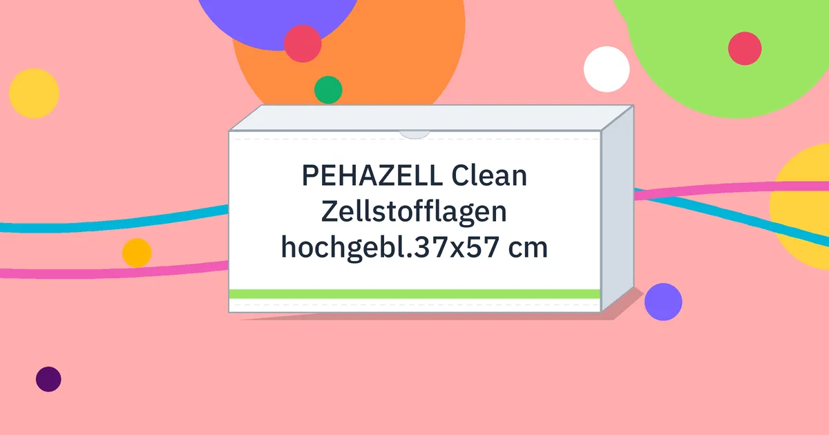 Symbolbild: Packung mit der Aufschrift PEHAZELL Clean Zellstofflagen hochgebl.37x57 cm (PZN 18729109) – Verfügbarkeit und Bezug in Apotheken in Frankfurt am Main