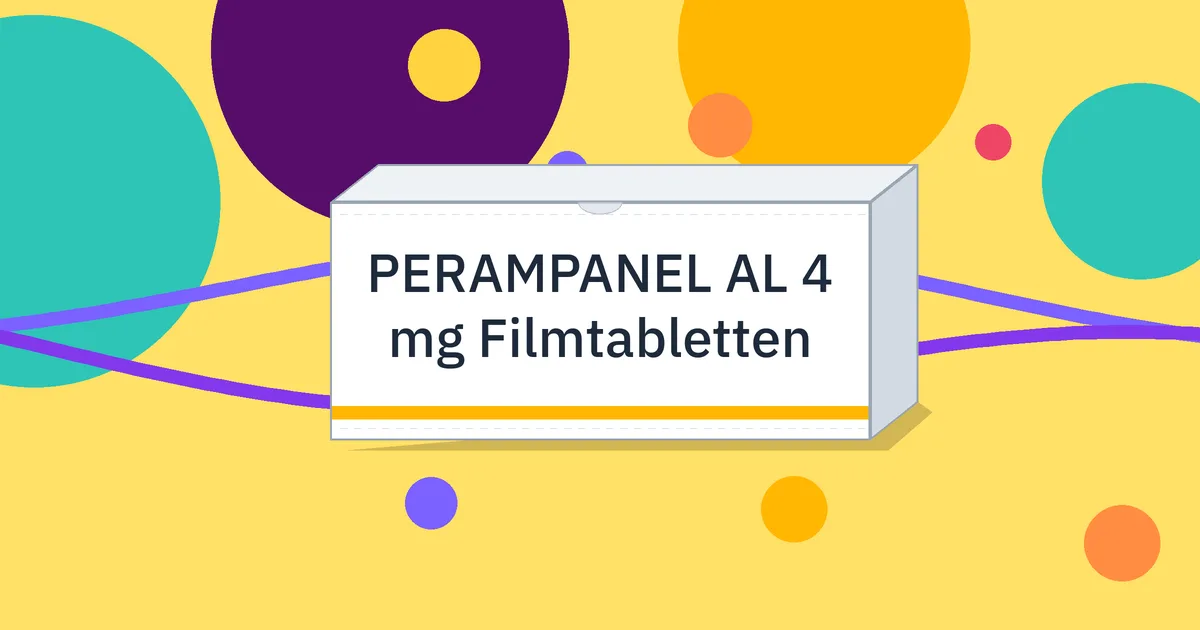 Symbolbild: Packung mit der Aufschrift PERAMPANEL AL 4 mg Filmtabletten (PZN 20139562) – Verfügbarkeit und Bezug in Apotheken in Frankfurt am Main