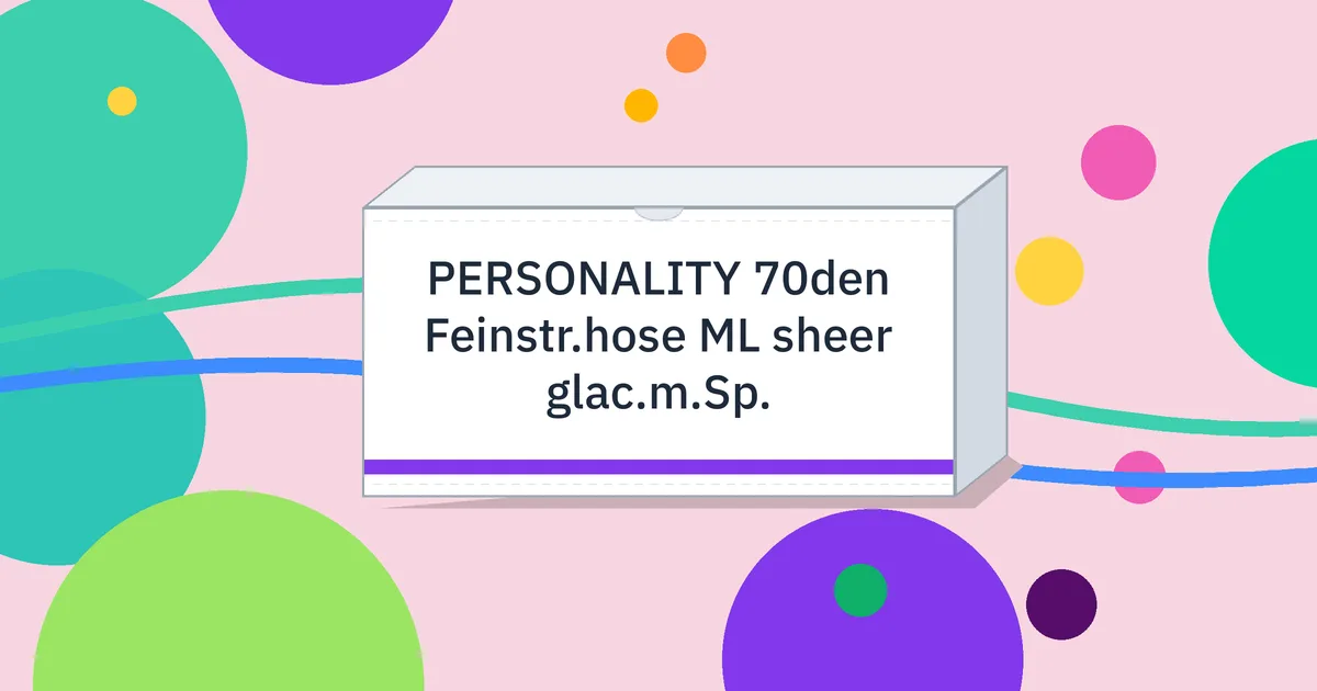 Symbolbild: Packung mit der Aufschrift PERSONALITY 70den Feinstr.hose ML sheer glac.m.Sp. (PZN 16189465) – Verfügbarkeit und Bezug in Apotheken in Frankfurt am Main