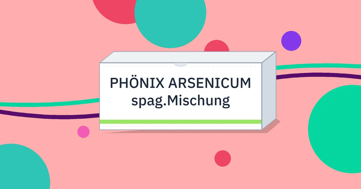 Symbolbild: Packung mit der Aufschrift PHÖNIX ARSENICUM spag.Mischung (PZN 04223033) – Verfügbarkeit und Bezug in Apotheken in Frankfurt am Main