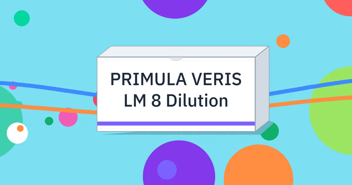 Symbolbild: Packung mit der Aufschrift PRIMULA VERIS LM 8 Dilution (PZN 13667438) – Verfügbarkeit und Bezug in Apotheken in Frankfurt am Main