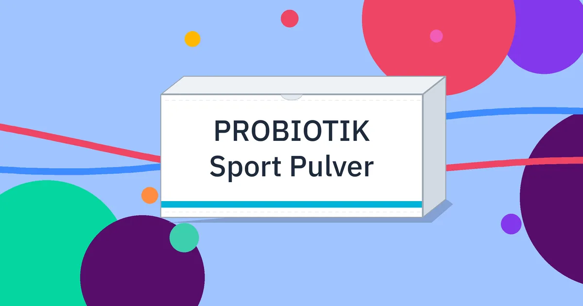 Symbolbild: Packung mit der Aufschrift PROBIOTIK Sport Pulver (PZN 01867333) – Verfügbarkeit und Bezug in Apotheken in Frankfurt am Main