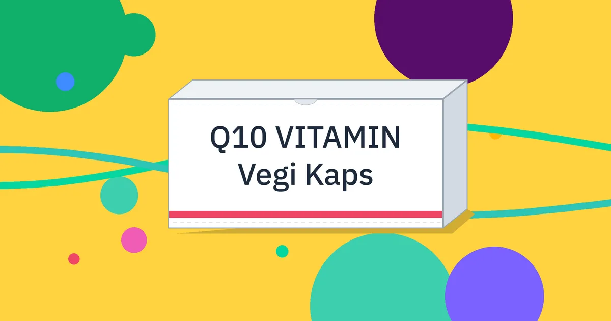 Symbolbild: Packung mit der Aufschrift Q10 VITAMIN Vegi Kaps (PZN 03430528) – Verfügbarkeit und Bezug in Apotheken in Frankfurt am Main